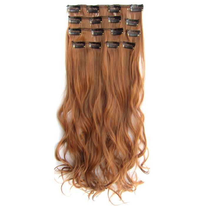 Clip in extensions 7 set wavy 30#